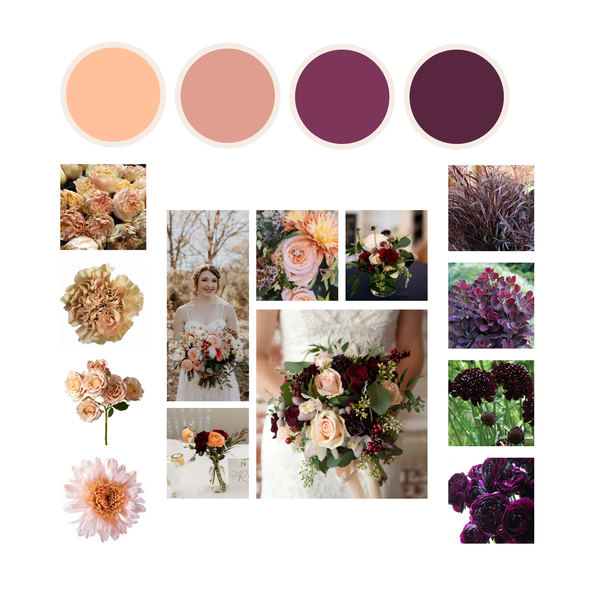 Fall in Love with Peach Fuzz: Romantic Fall Color Palette with Plum ...