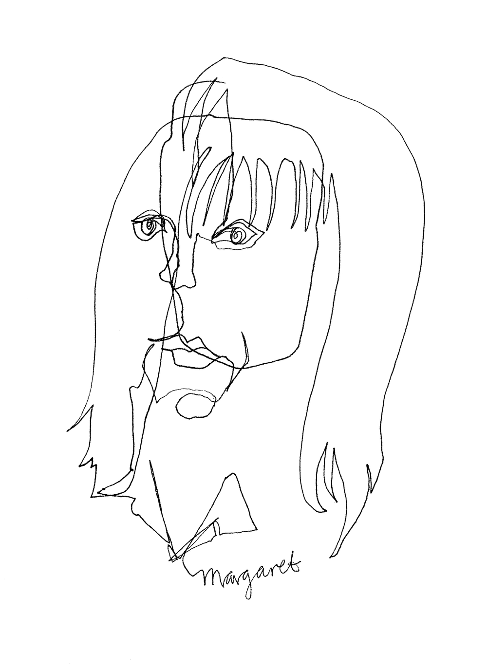 Blind Contour Portrait Artist for Events | Los Angeles — Allison Kunath ...