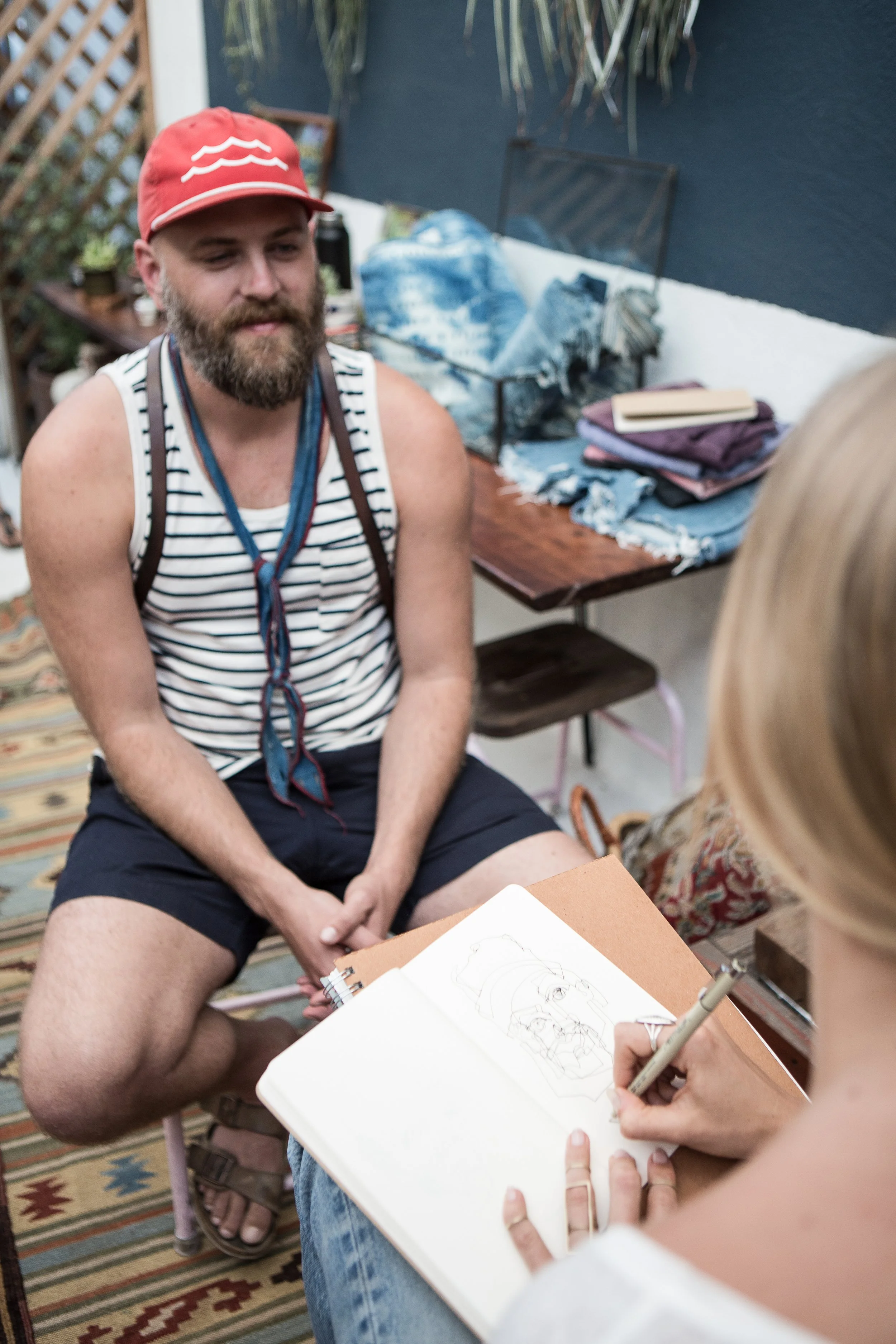 Blind Contour Portrait Artist for Events | Los Angeles — Allison Kunath ...