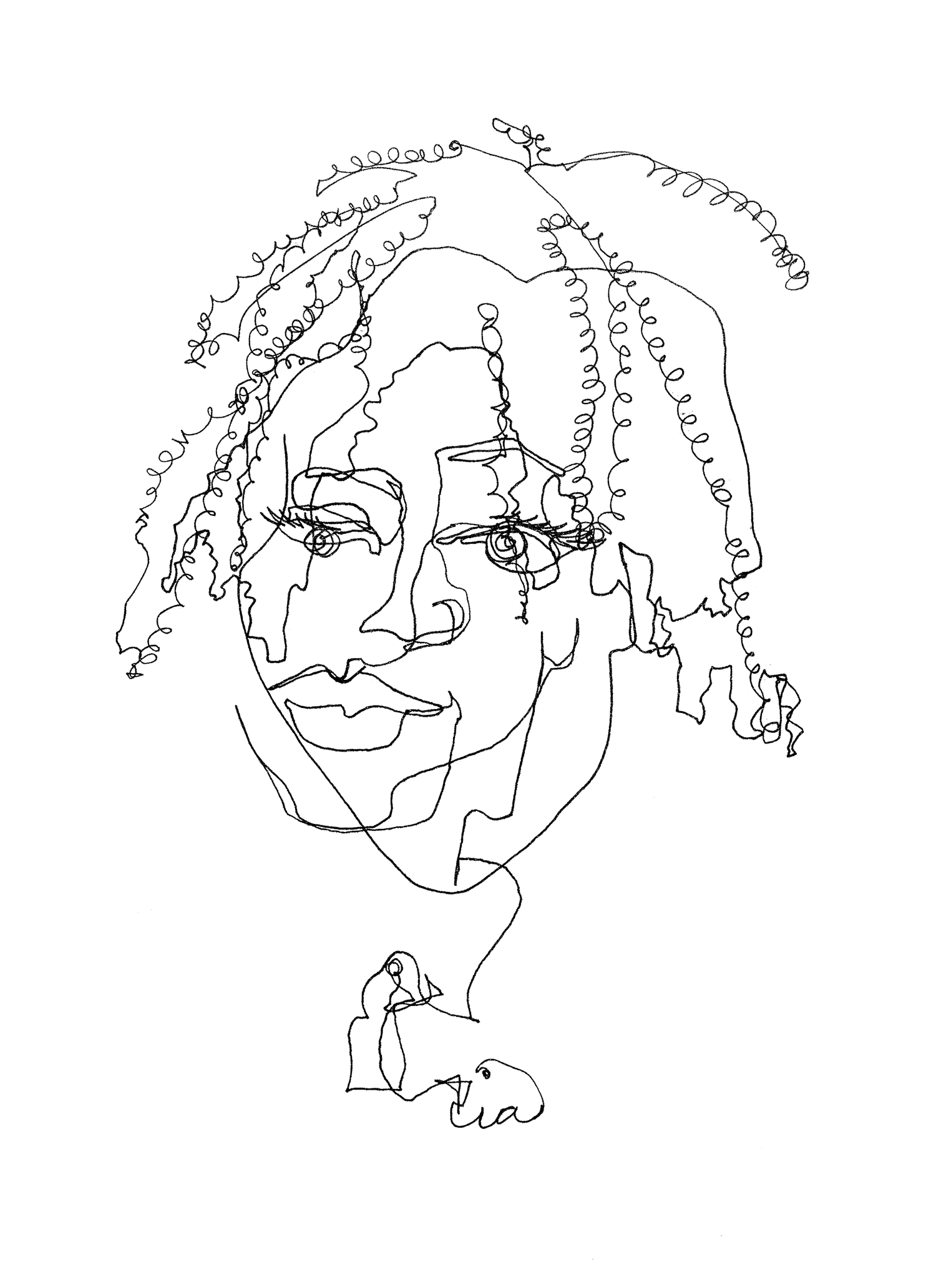 Blind Contour Portrait Artist for Events | Los Angeles — Allison Kunath ...