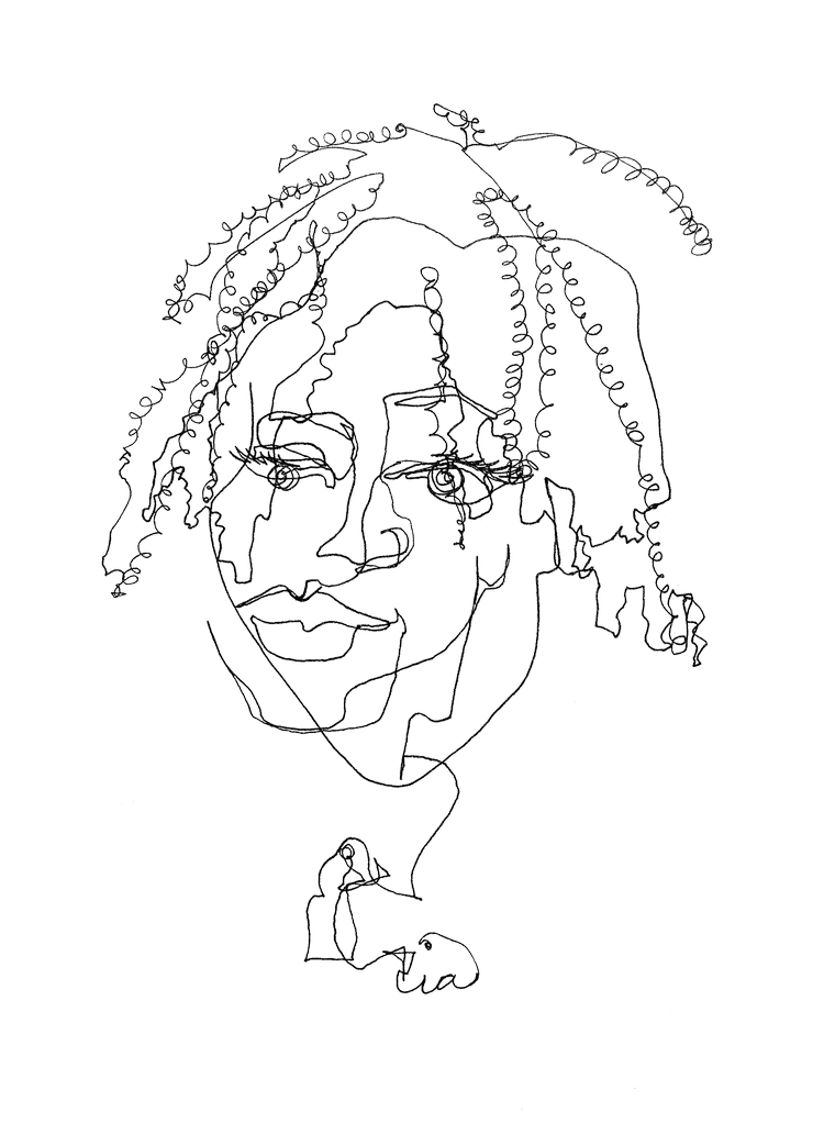 Blind Contour Portrait Artist for Events | Los Angeles — Allison Kunath ...