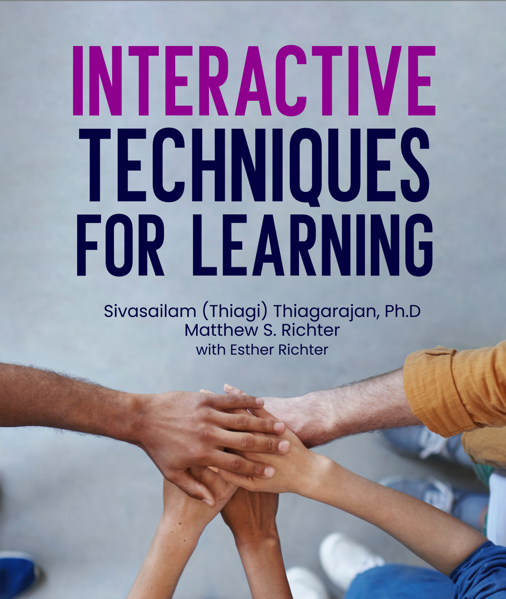 NEW BOOK — The Thiagi Group