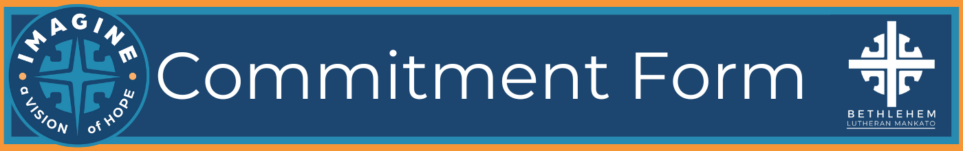 Commitment Form — Bethlehem Lutheran