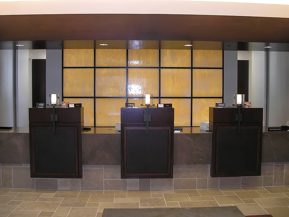 Bank Glass Reception
