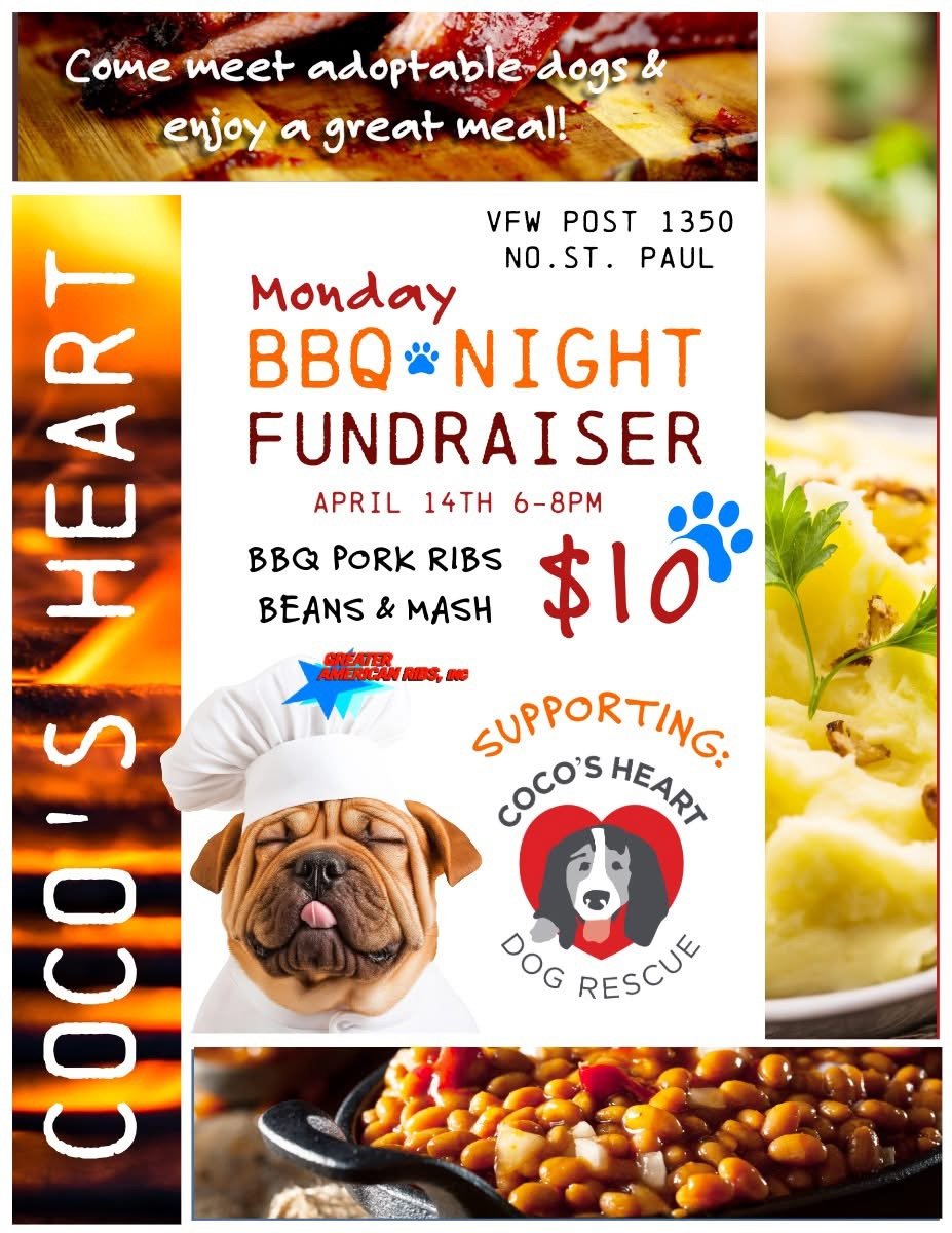 BBQ Night at the VFW! — Coco's Heart Dog Rescue
