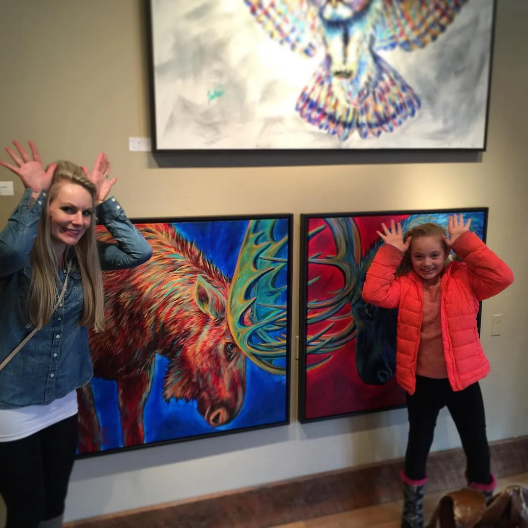 Fighting Bull Moose – Tangled • Collection | TeshiaArt