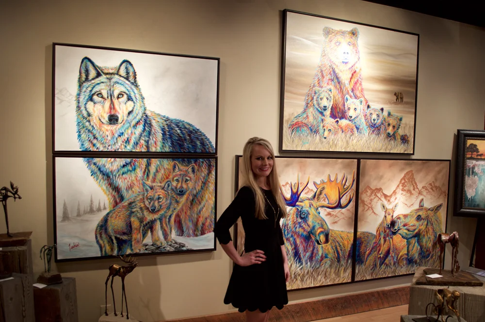 Grizzly Bear Family – Griz Country • Collection | TeshiaArt