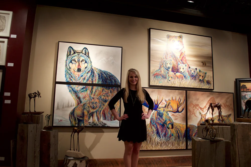 Grizzly Bear Family – Griz Country • Collection | TeshiaArt