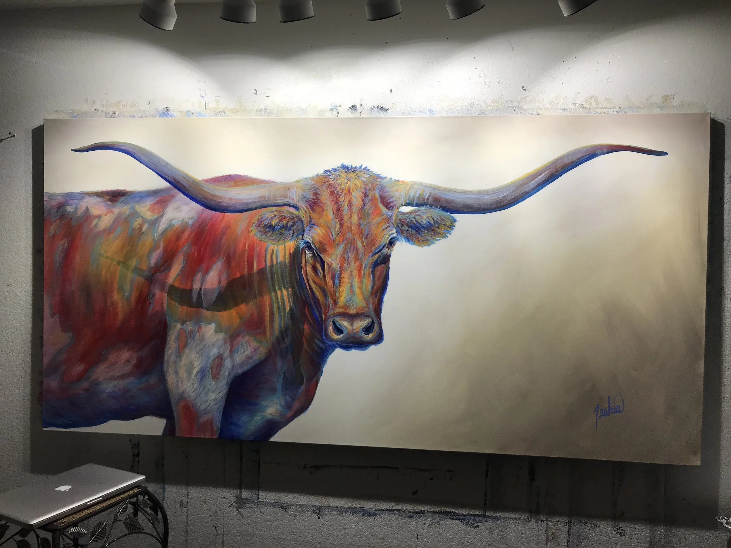 Longhorn Painting
