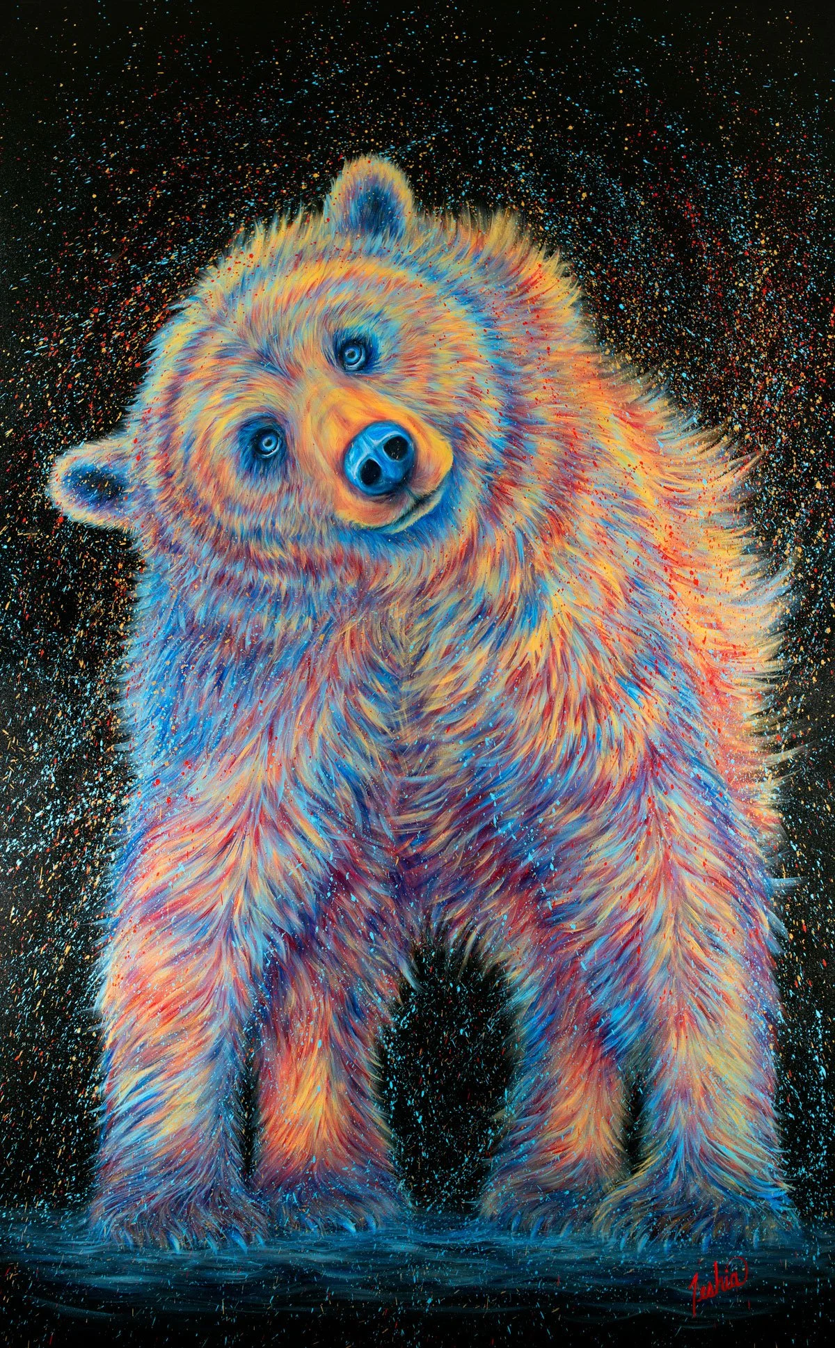 Psychedelic Art Black And White Animals