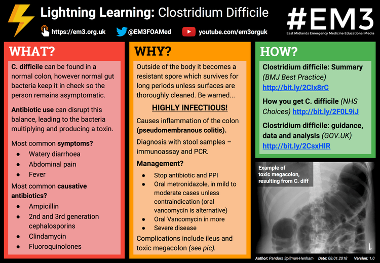 Lightning Learning: Clostridium Difficile — EM3