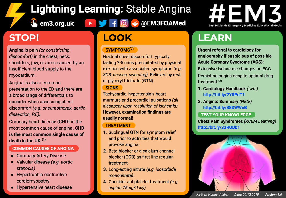 Lightning Learning: Stable Angina — EM3