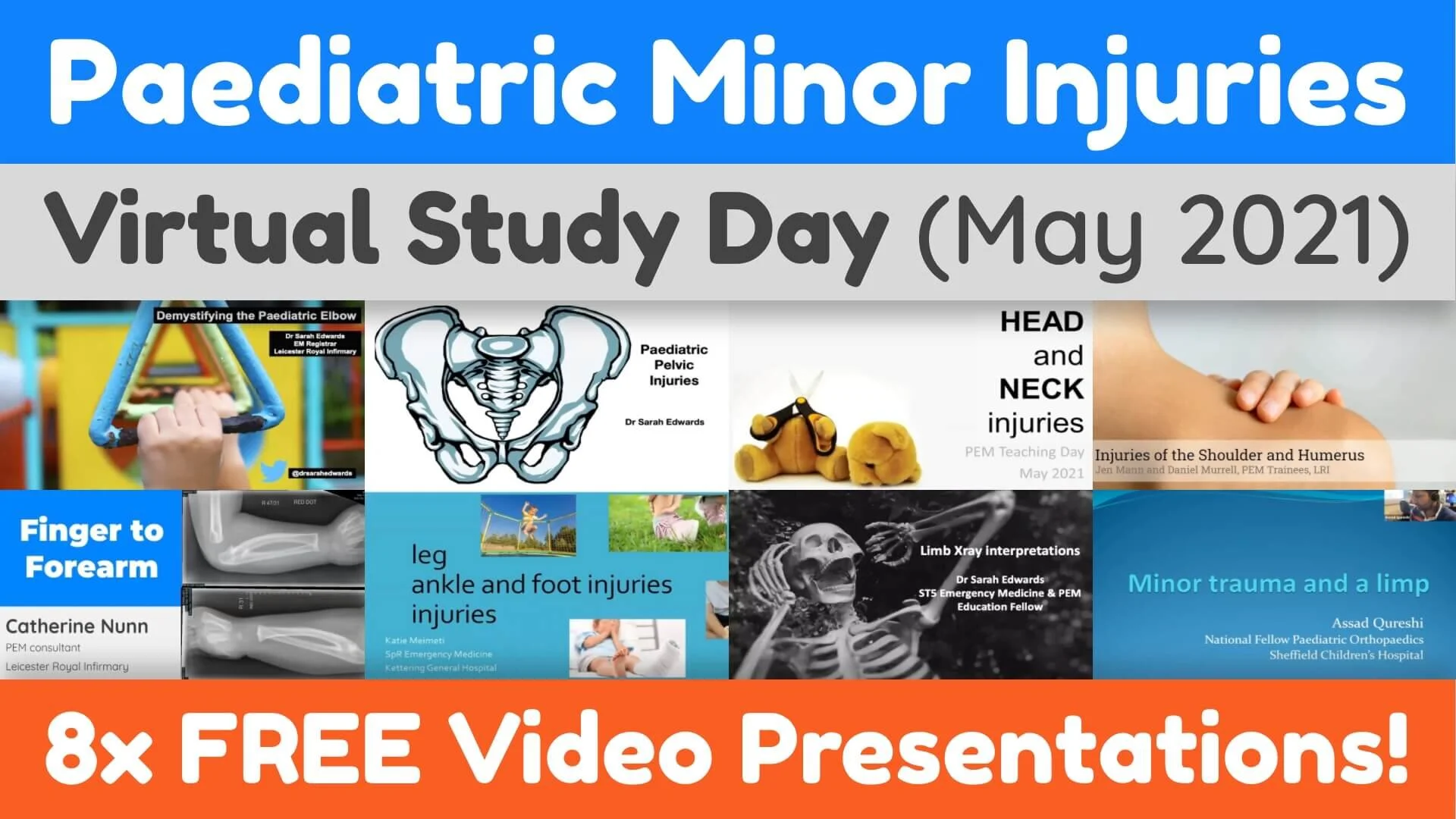 PEM Minor Injuries Virtual Study Day (May 2021) — EM3