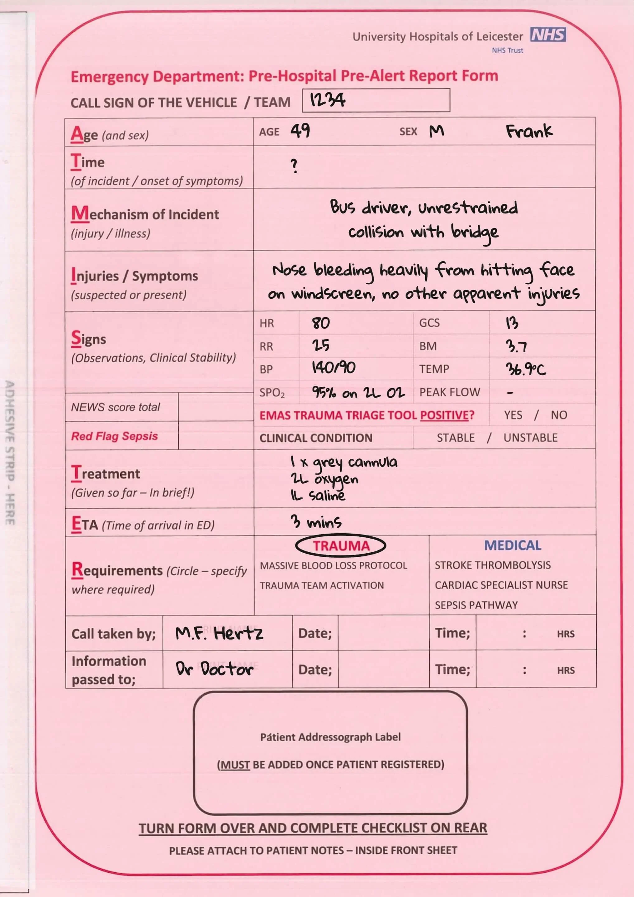 Resus Drills: Facial Trauma — EM3