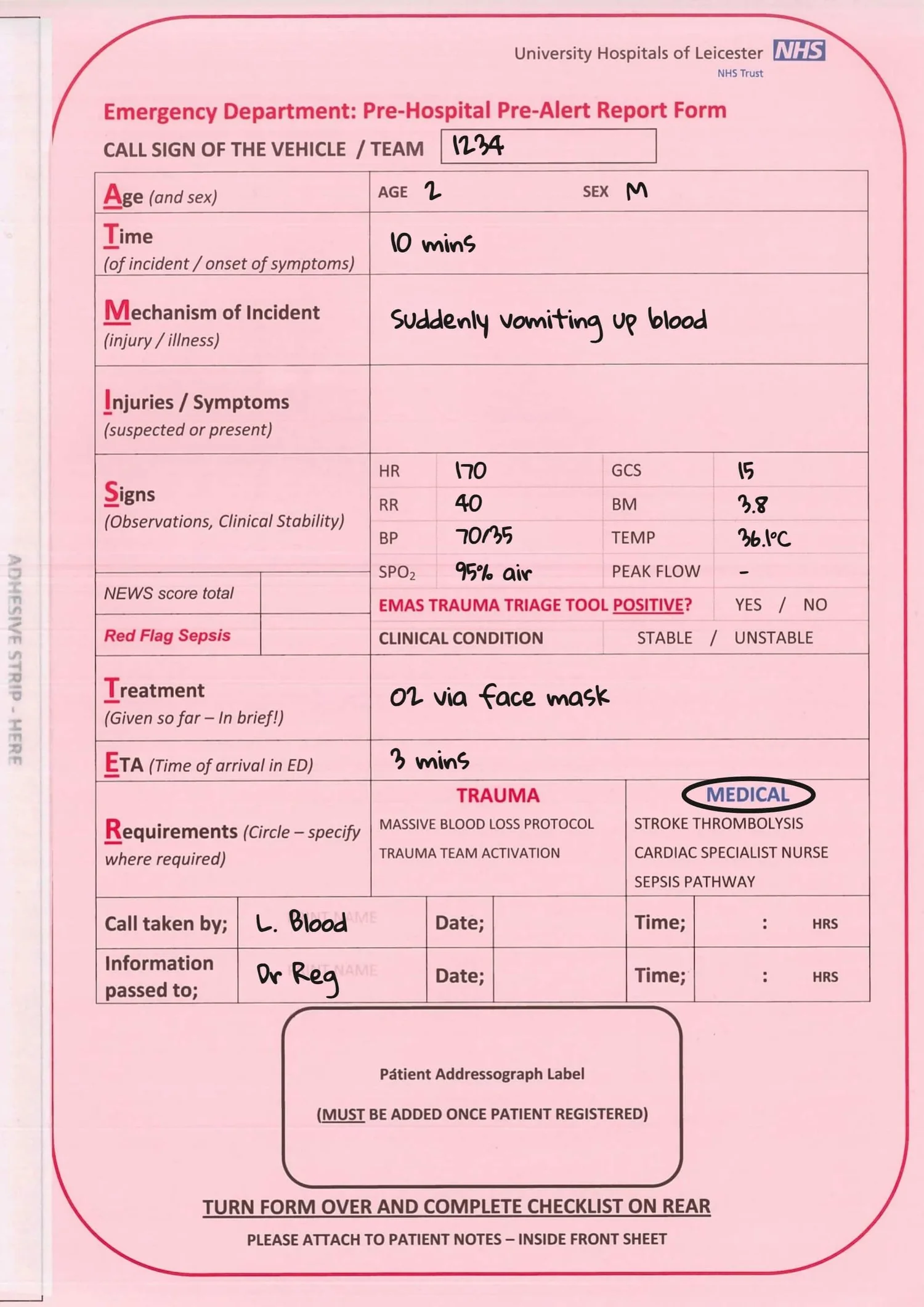 Resus Drills: Paeds Upper GI Bleed — EM3