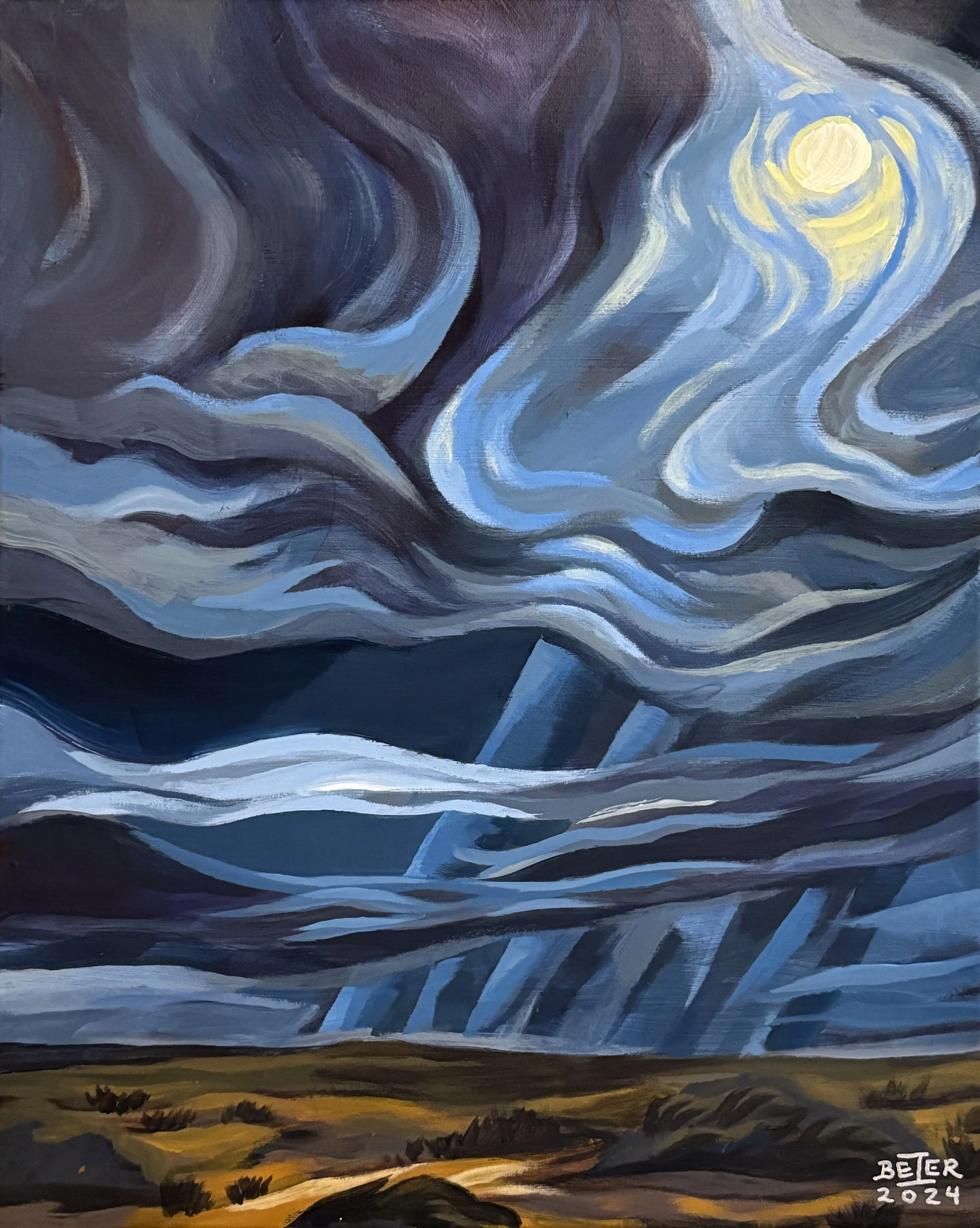 June 2024 Collection: Striations — Elizabeth Beier | Painting the ...