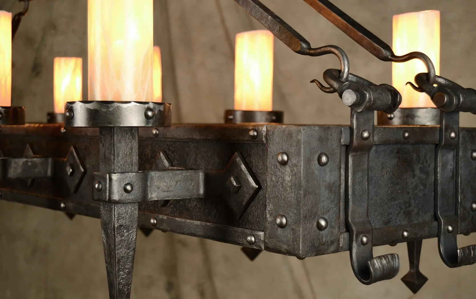 Hand forged Custom Iron Lighting Fixtures - Ironton Forge - Custom made ...