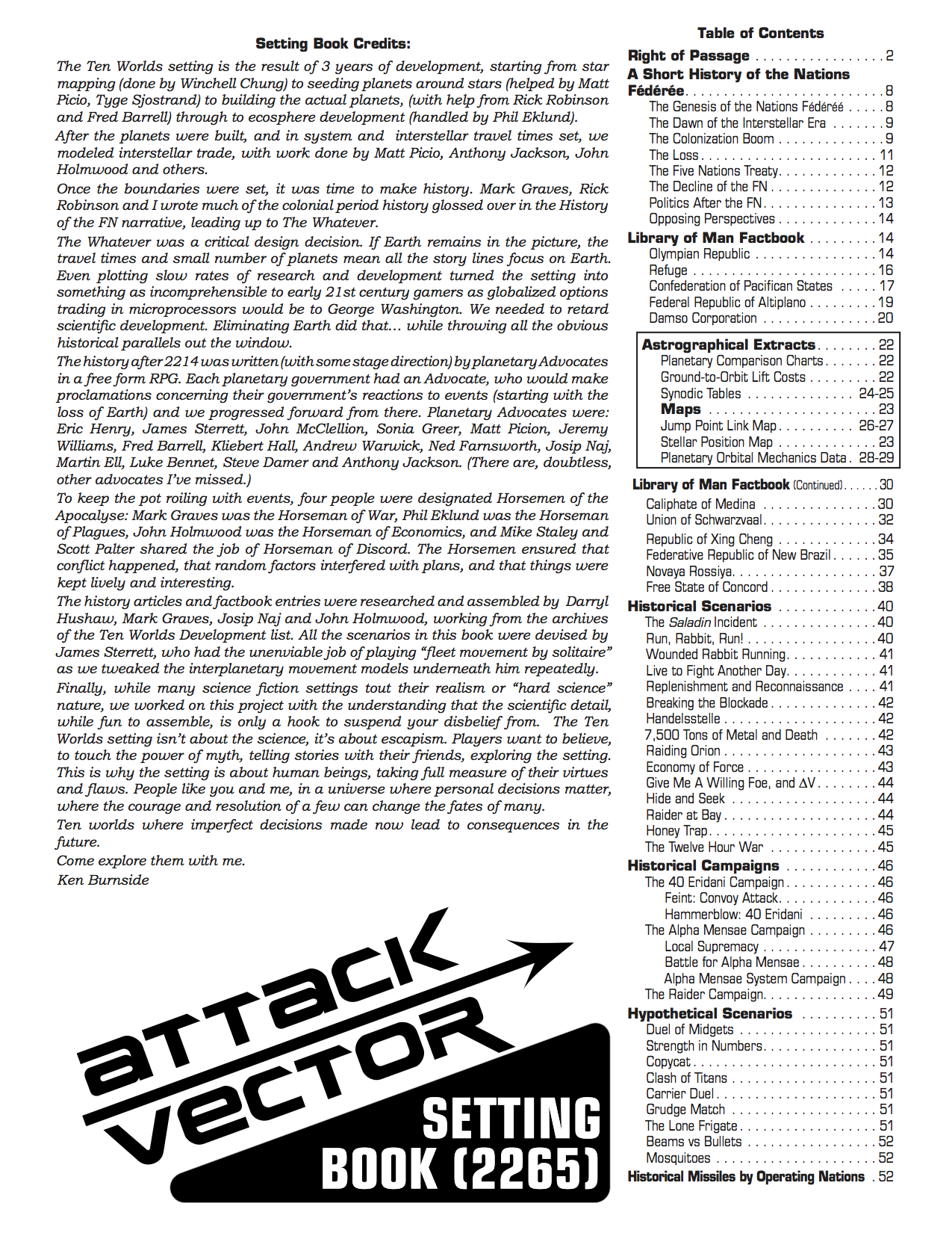 Attack Vector: Tactical Ten Worlds Setting Book (PDF) — Ad Astra Games