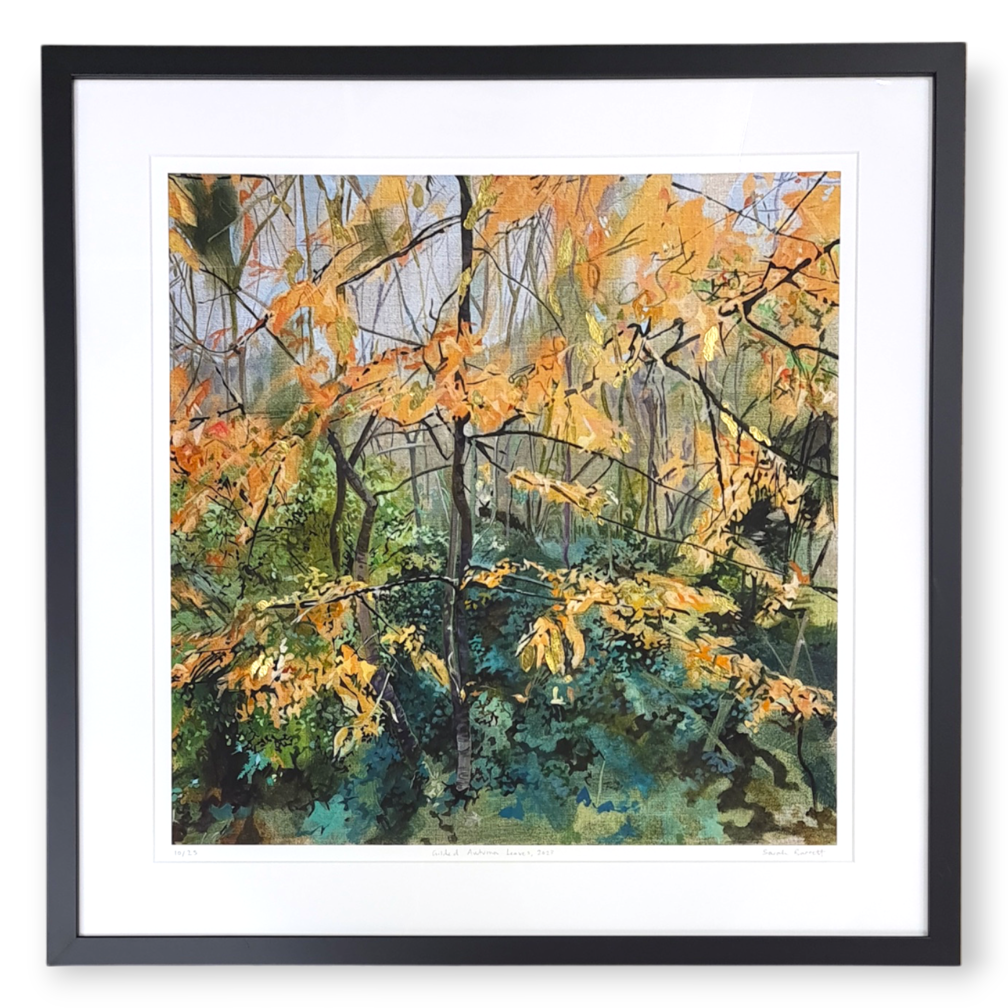 sarah barrett "gilded autumn leaves, 2023" — Artsnug