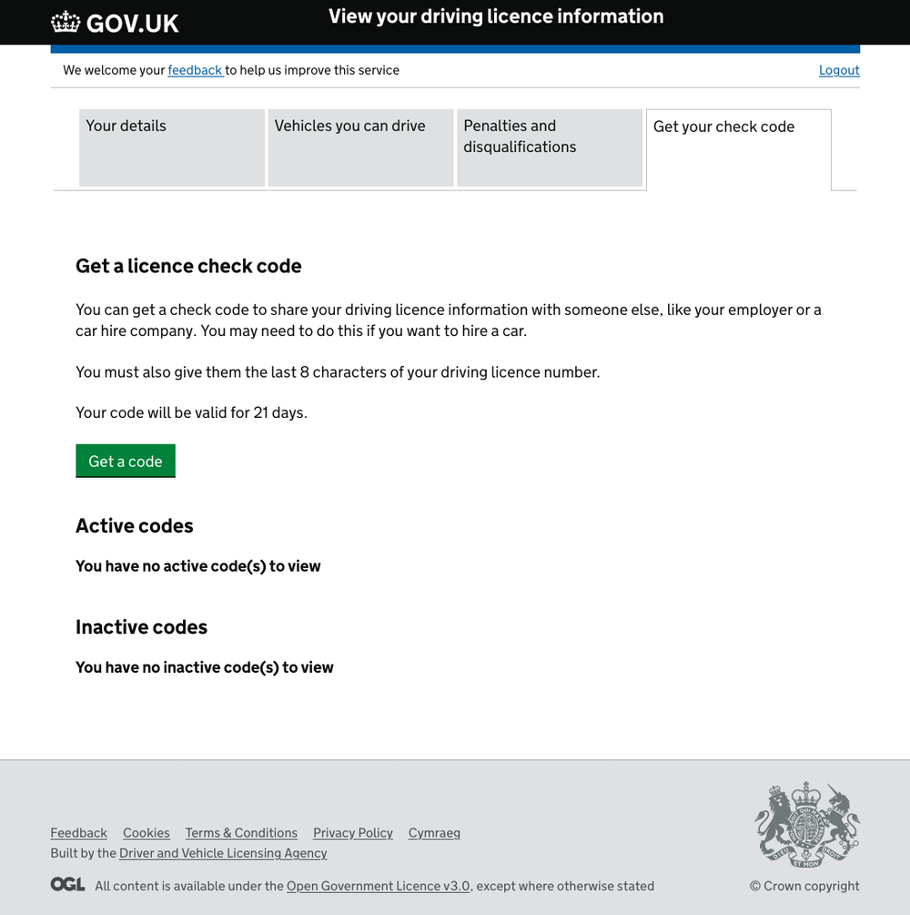 How To Generate A DVLA Check Code