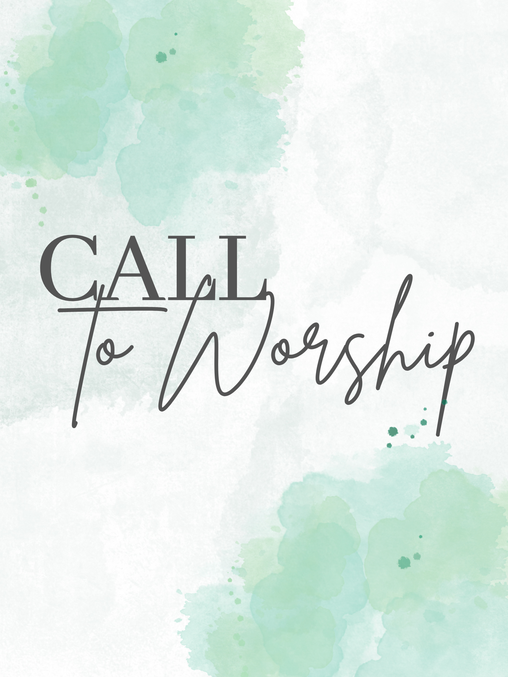 Call To Worship Scripture