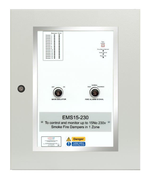 Actionpac EMS - Hard wired damper control panel — Actionair