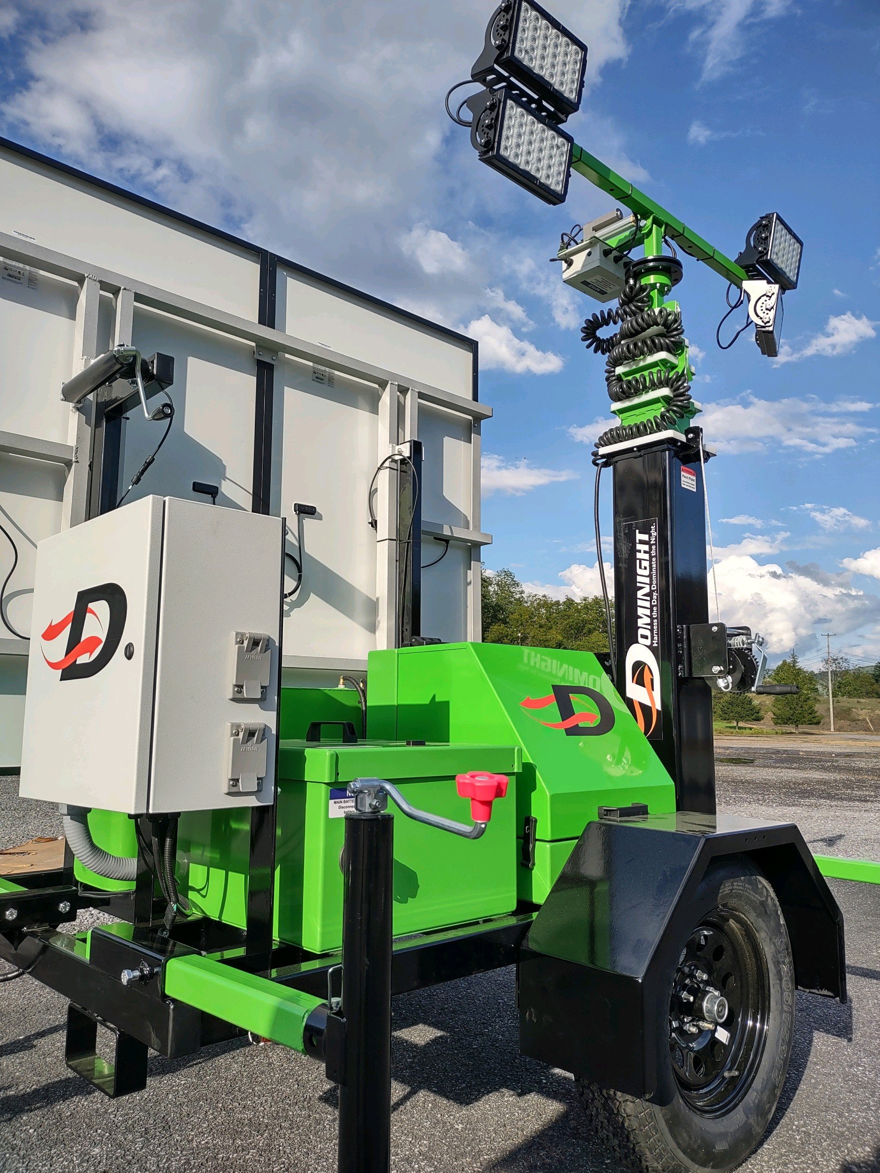 Solar Lithium LED Light Towers manufactured in the U.S.A. — DOMINIGHT ...