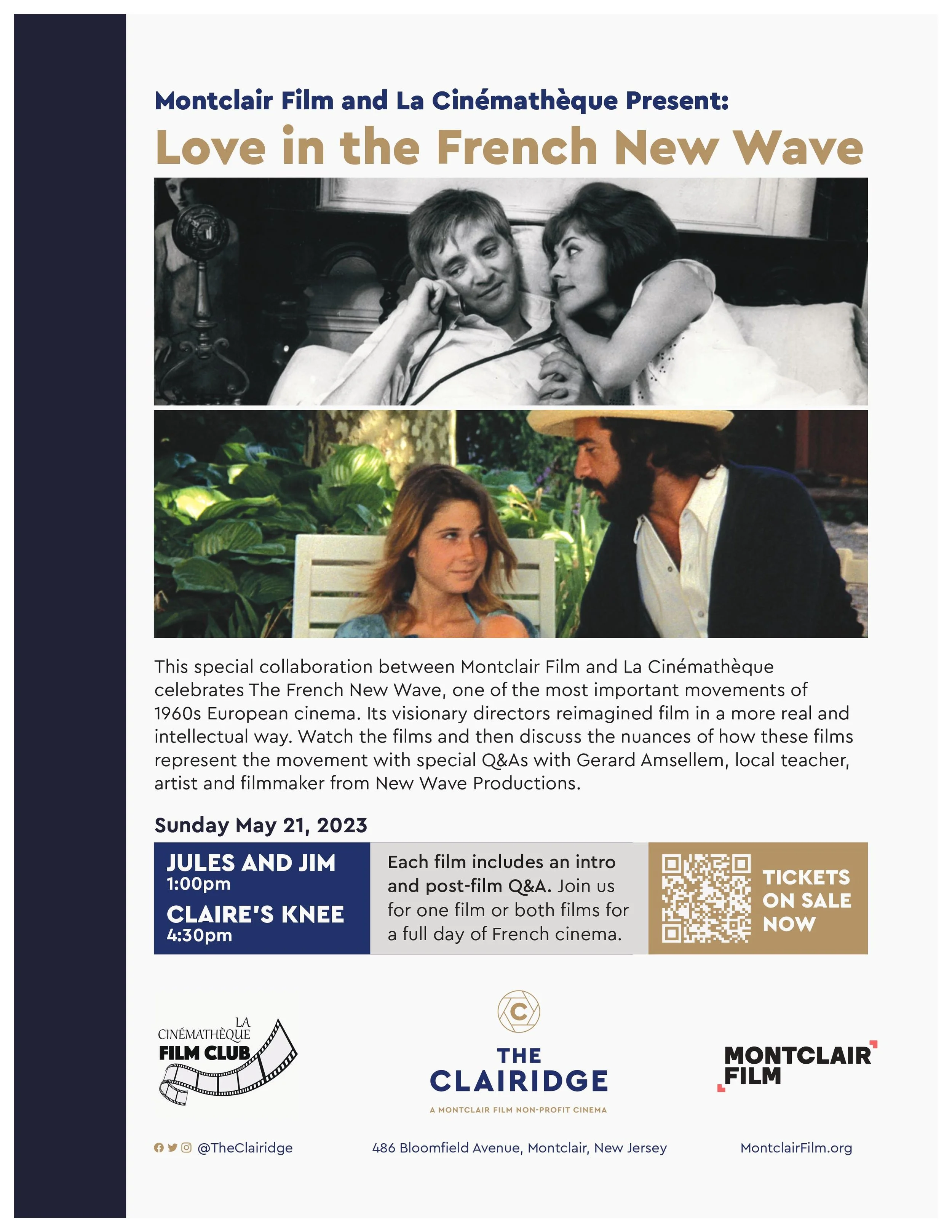 Event In The Clairidge, Montclair - Love in the French New Wave — New ...