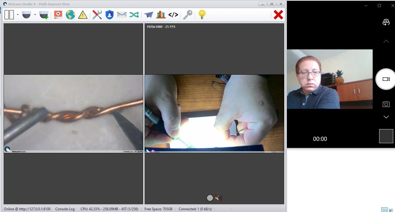 Using Three Cameras for Practical Teaching of Microelectronics and ...