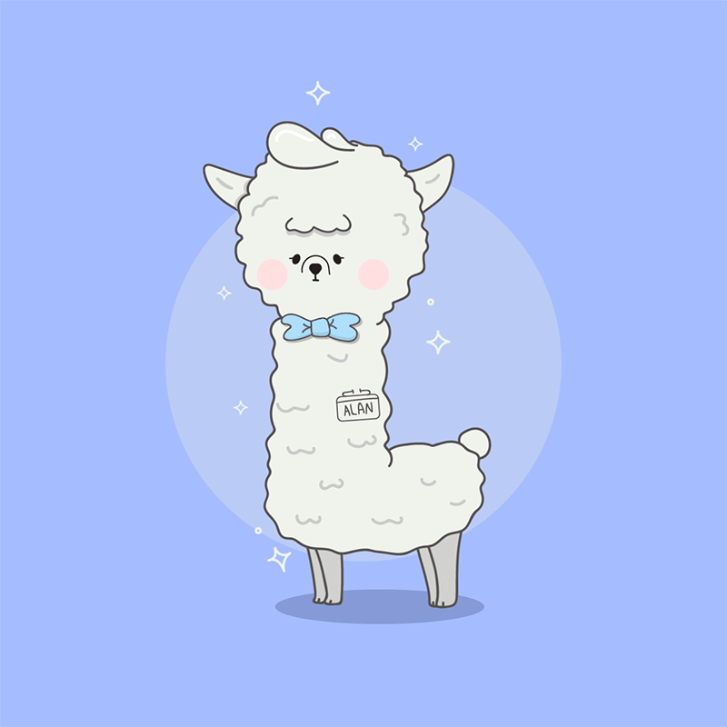 Alpaca Running Gif