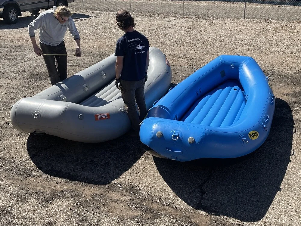 Comparing 12’ Rafts - Hyside Max 12 v NRS 12’ Osprey | Eddyline Welding