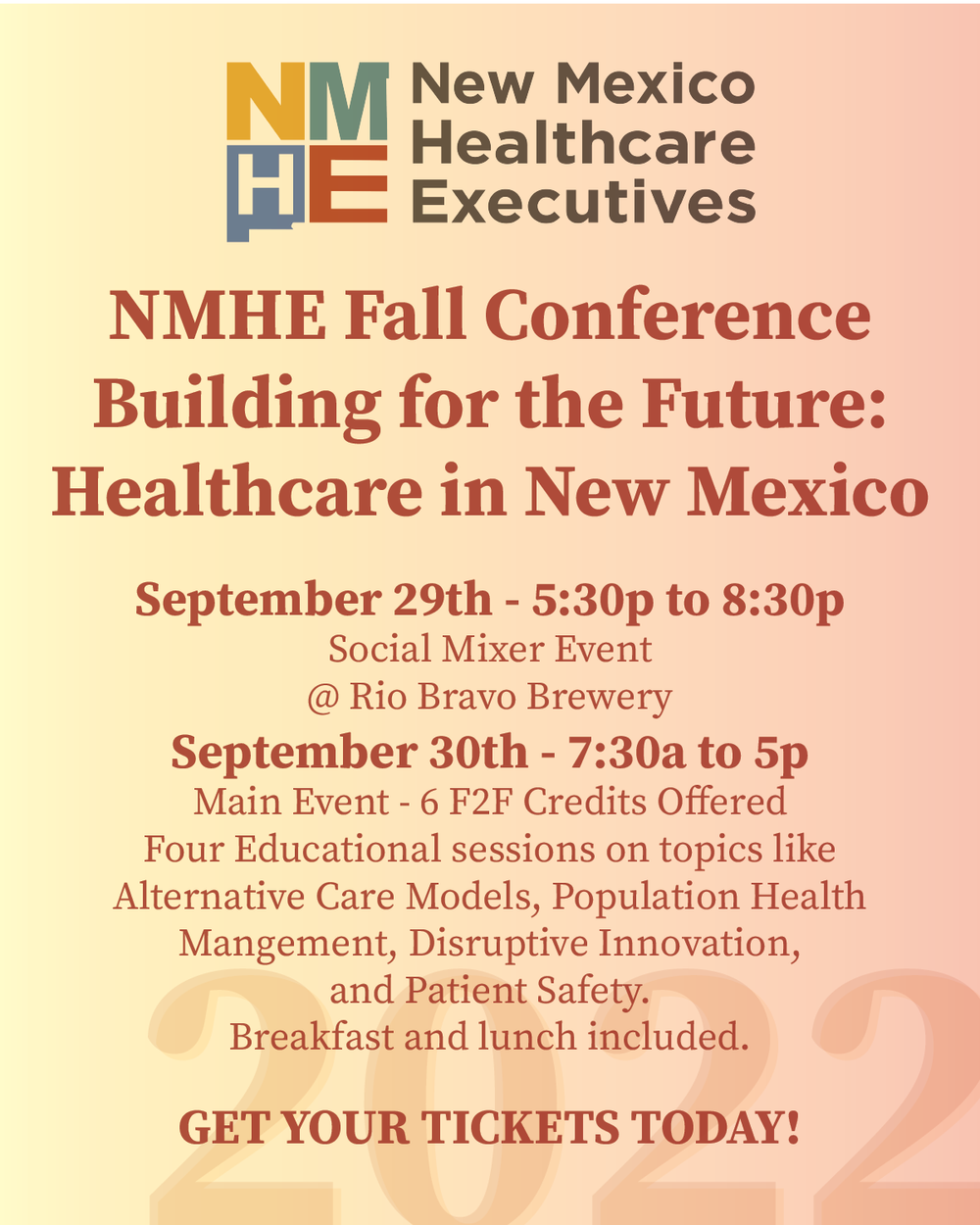 Upcoming Events — New Mexico Healthcare Executives