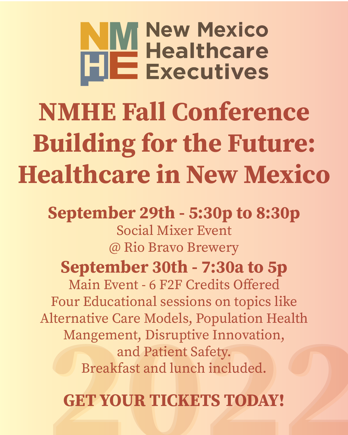 Upcoming Events — New Mexico Healthcare Executives