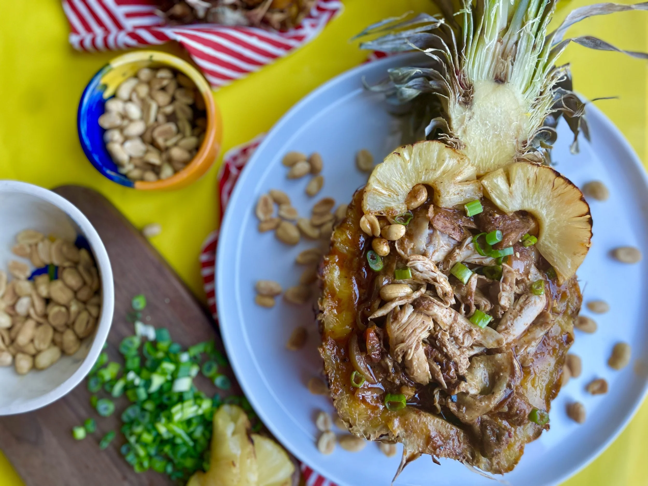 Brown Stew Pineapple Chicken with Roasted Groundnuts - Black History ...