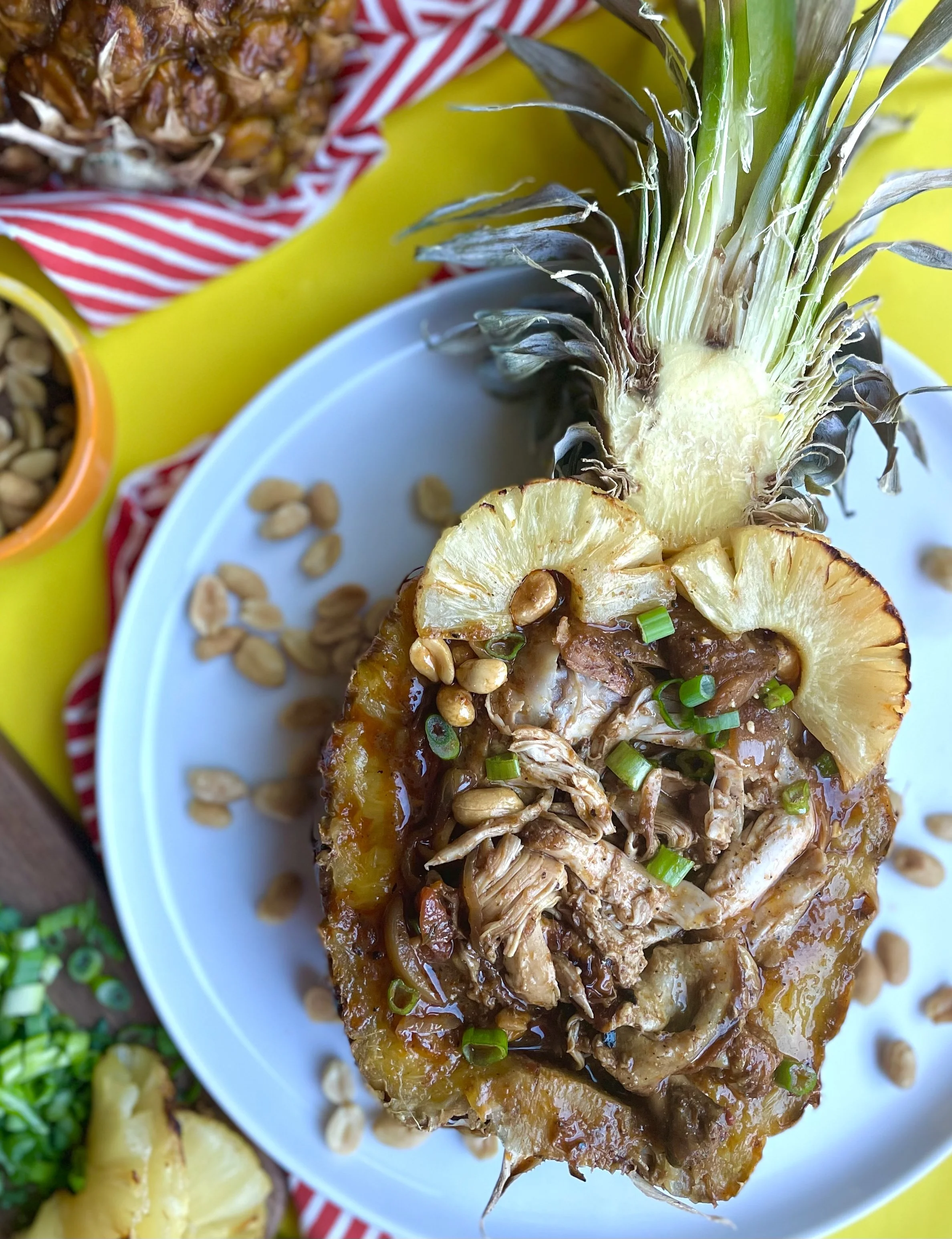 Brown Stew Pineapple Chicken with Roasted Groundnuts - Black History ...