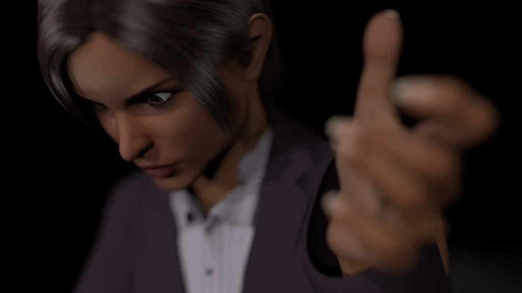 Business Woman Scene Multiple Rigging CGI Render 29 — photations