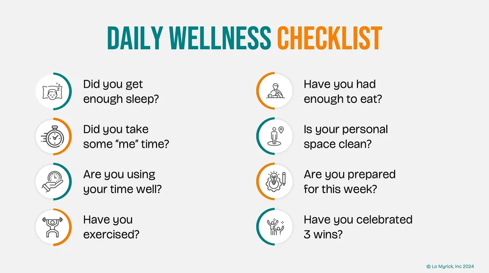 Daily Wellness Check-in Questions and Activities — Lo Myrick