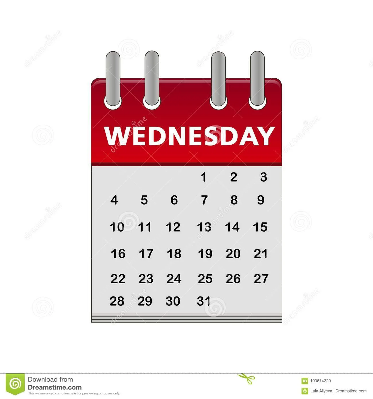 Wednesday Calendar