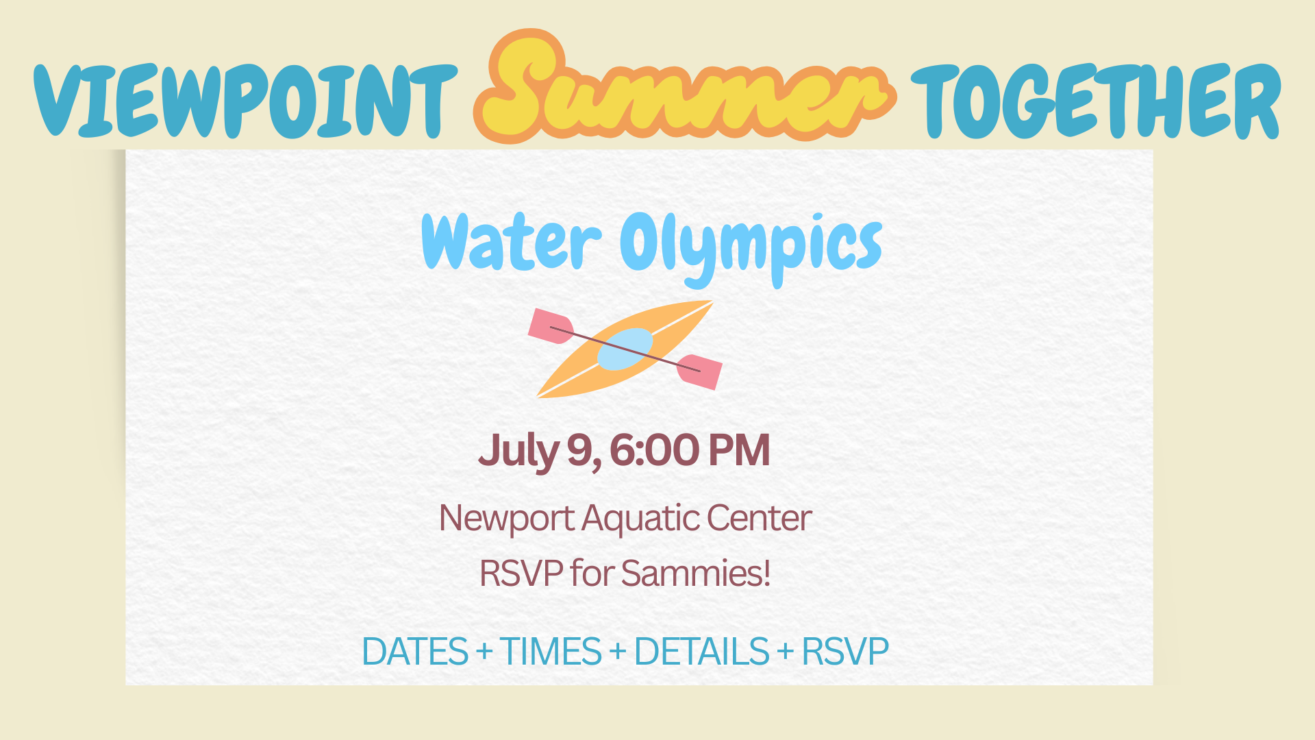 Monthly Events — Viewpoint