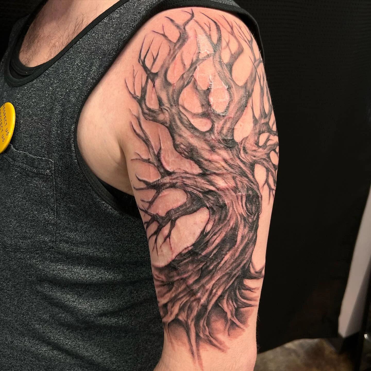 Dead Tree Tattoo Sleeve
