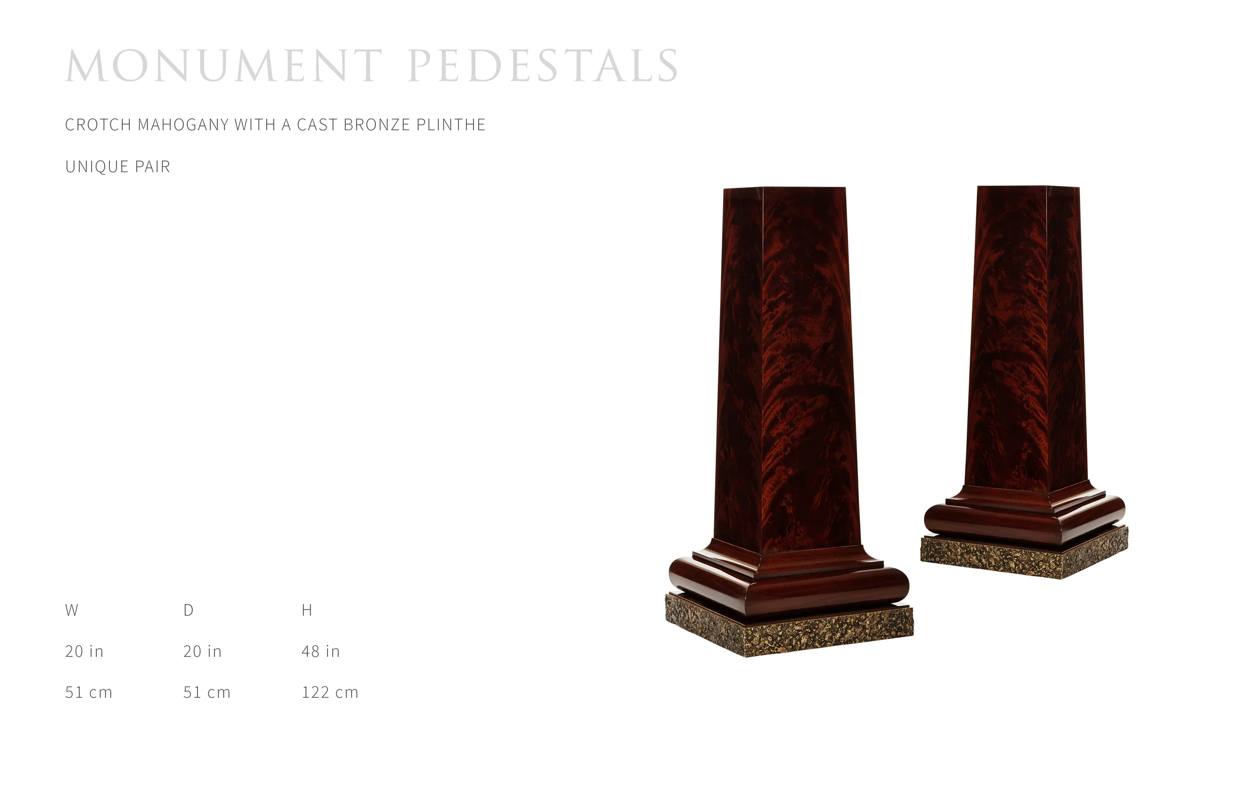 Pedestals — Thomas Pheasant STUDIO