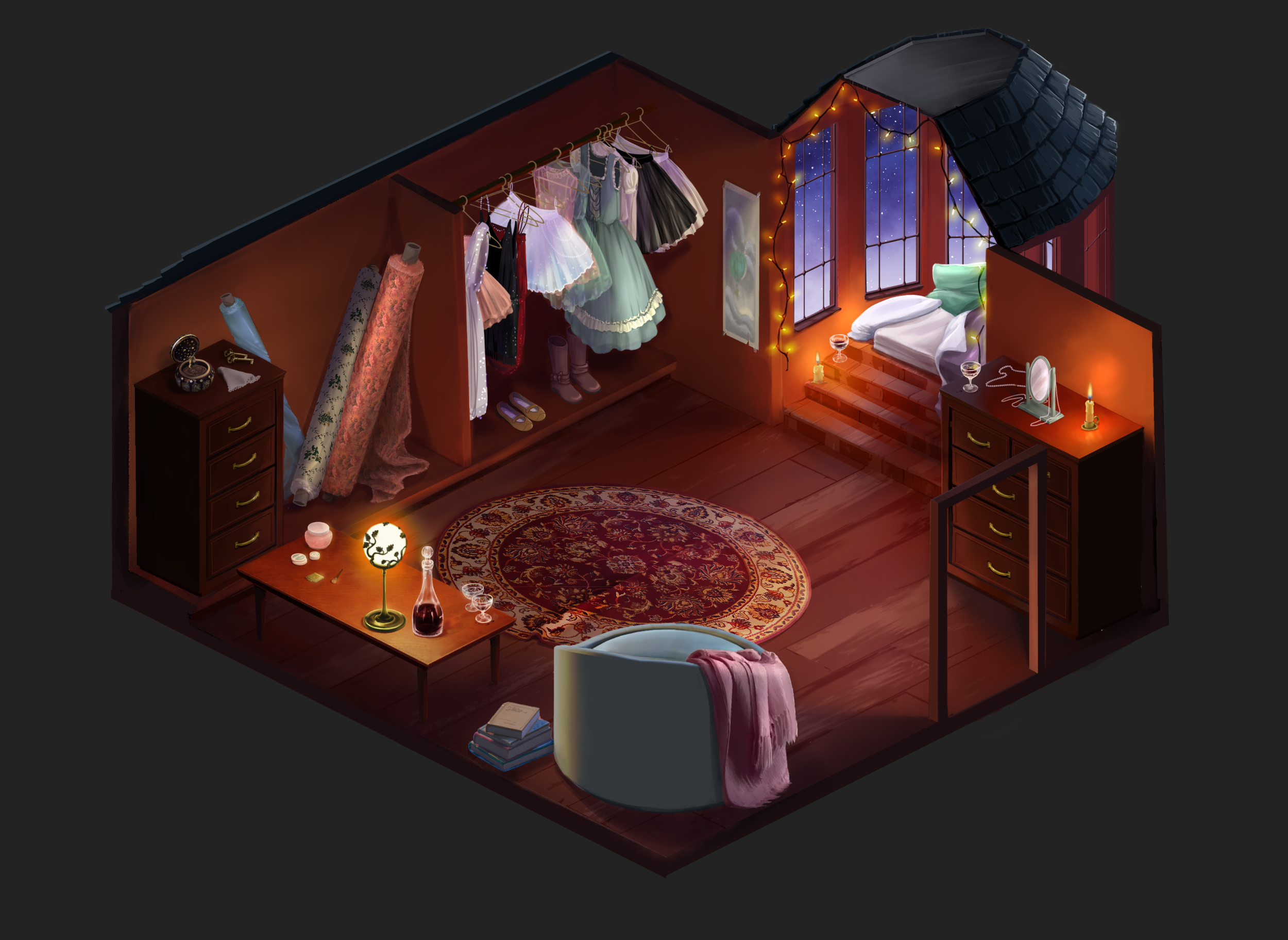 Fantasy Room Concept Art