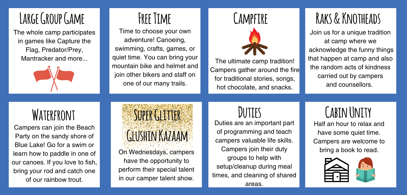 Activities & Programs YSC — Columbia Outdoor School & Blue Lake Camp