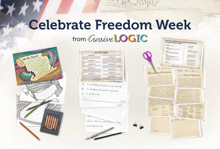 Celebrate Freedom Week — A faster, more effective way to teach cursive ...