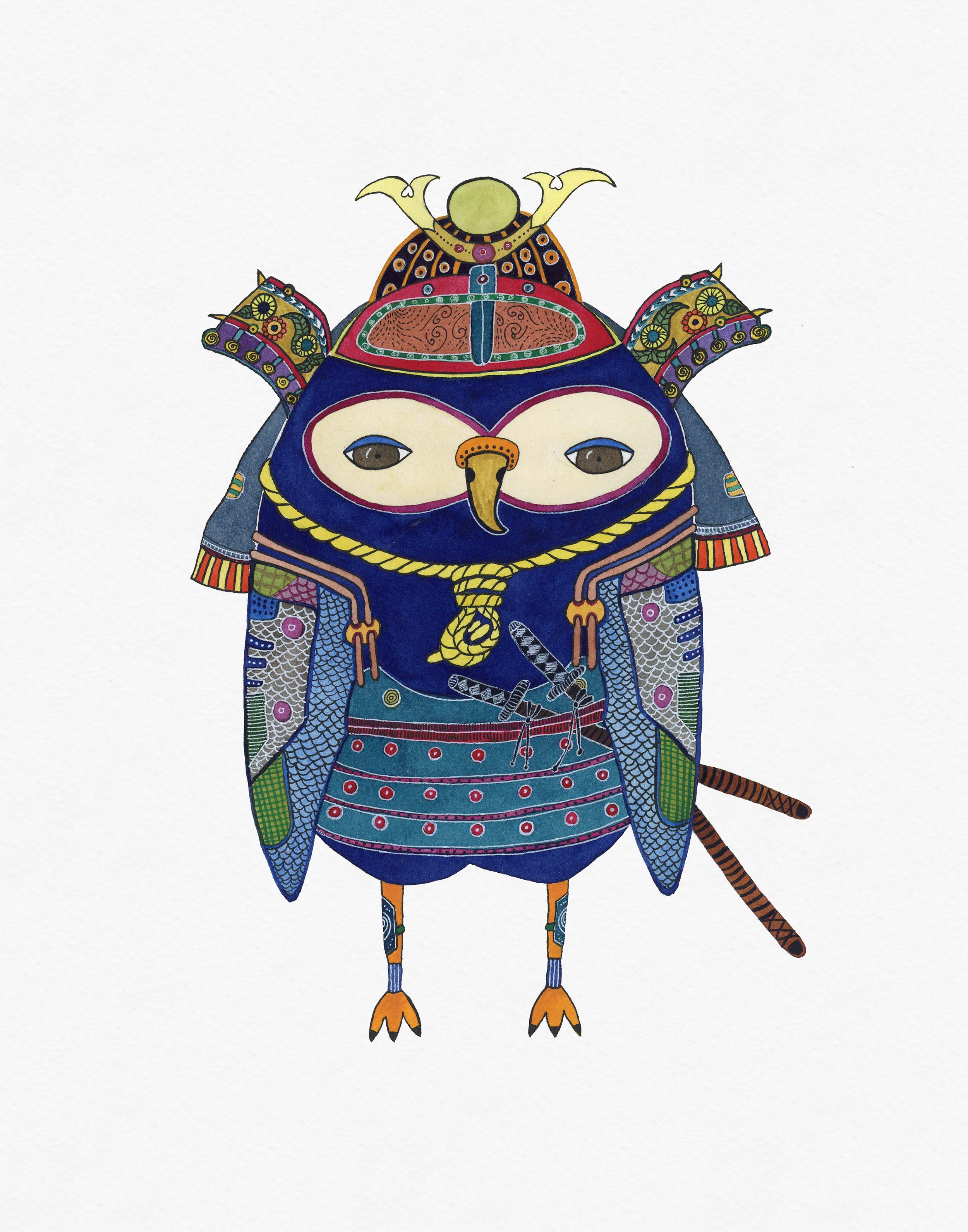 Vitruvian Owl Print — EVE DEVORE