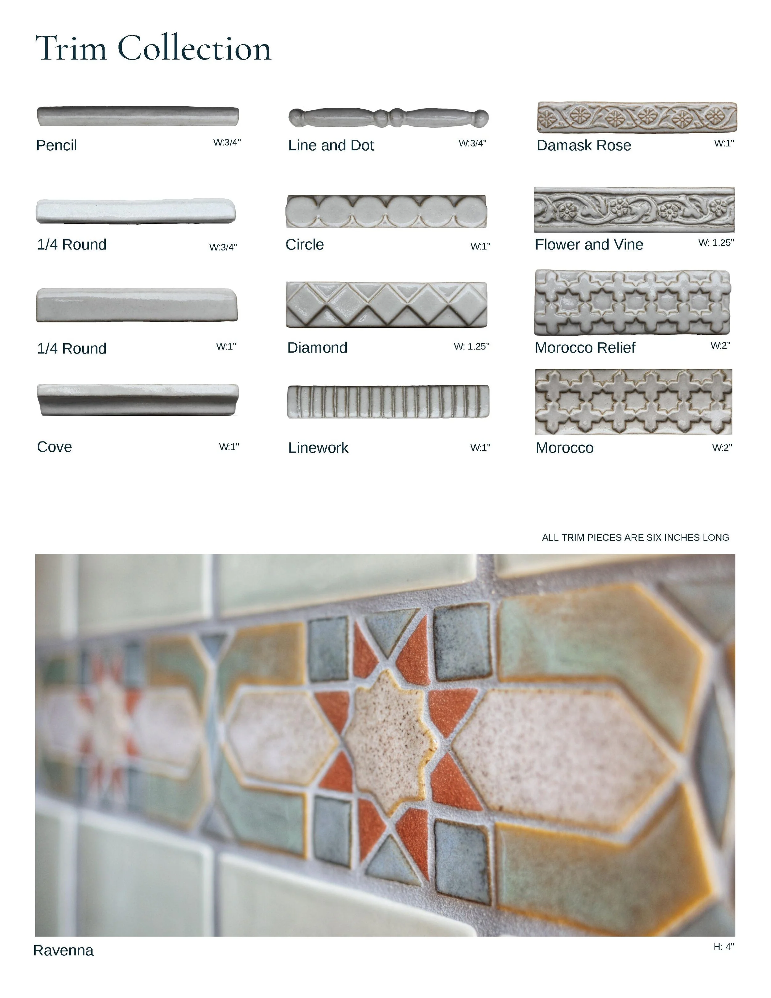 Handcrafted Tile. Made in Connecticut.