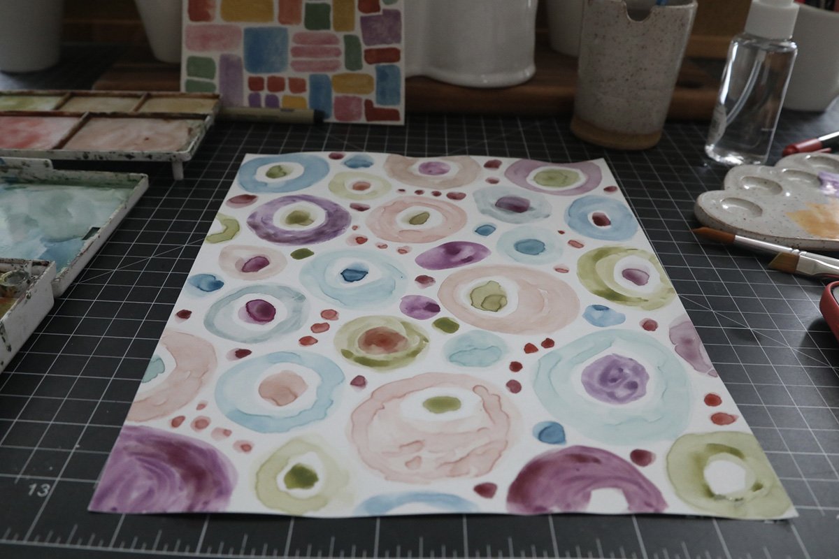 Create Your Own Watercolor Fabric with T-Shirt Transfers — Made on 23rd