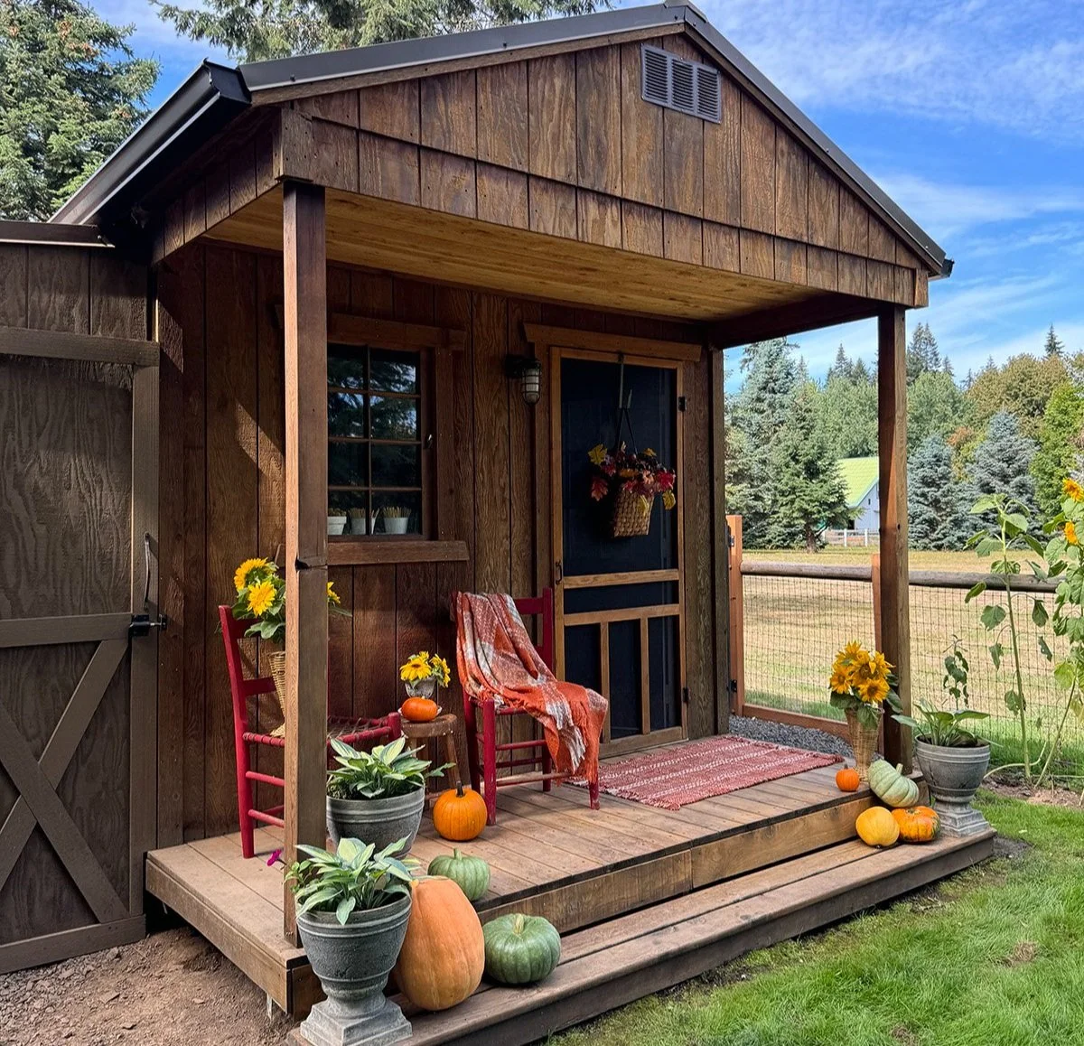 Autumn Decorating Garden Shed — Made on 23rd