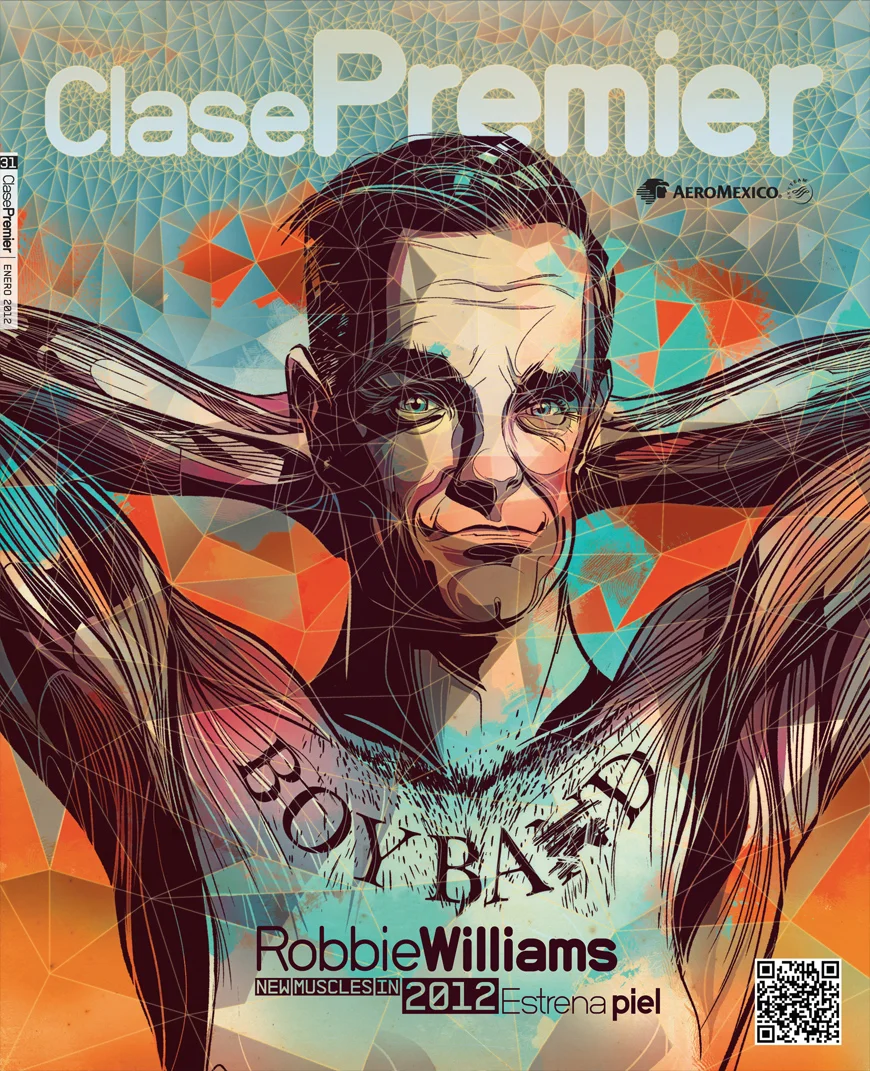 CLASE PREMIER / ROBBIE WILLIAMS — César Moreno - Art Director & Illustrator