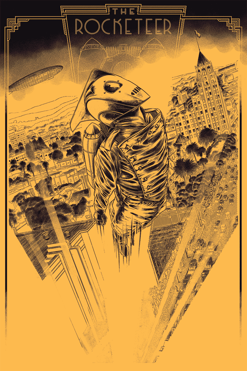 MONDO / THE ROCKETEER — César Moreno - Art Director & Illustrator